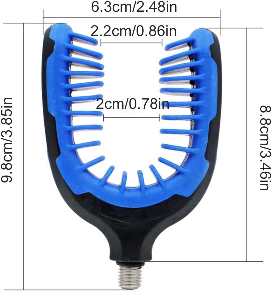 PHCOZY U-Shape Fishing Rod Rest Holder - Durable Plastic & Rubber Back ...