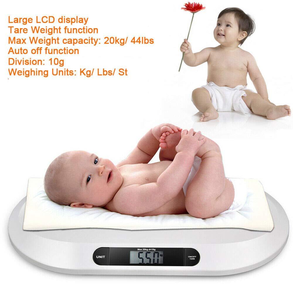 Digital Baby Scales for Newborns - High Accuracy LCD Display 20kg ...