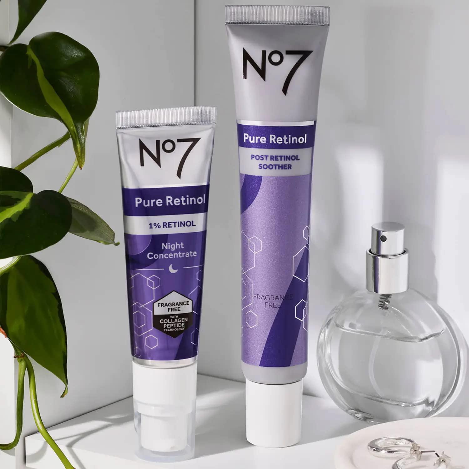 No7 Pure Retinol 1% Night Concentrate - Anti Wrinkle Serum with ...