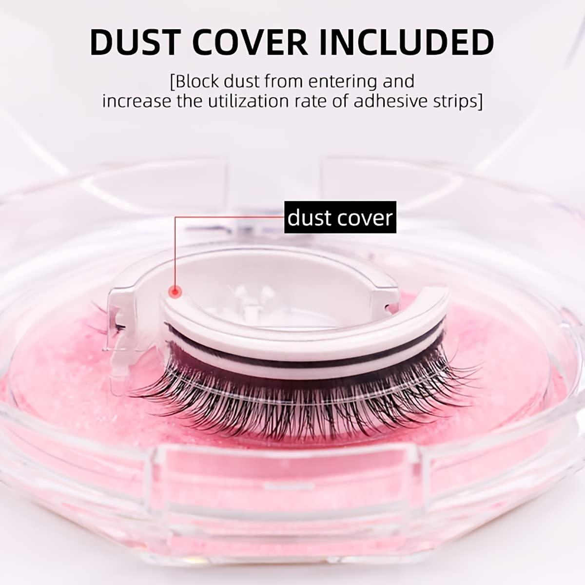 Reusable Self Adhesive Eyelashes - Natural Look, Waterproof False ...