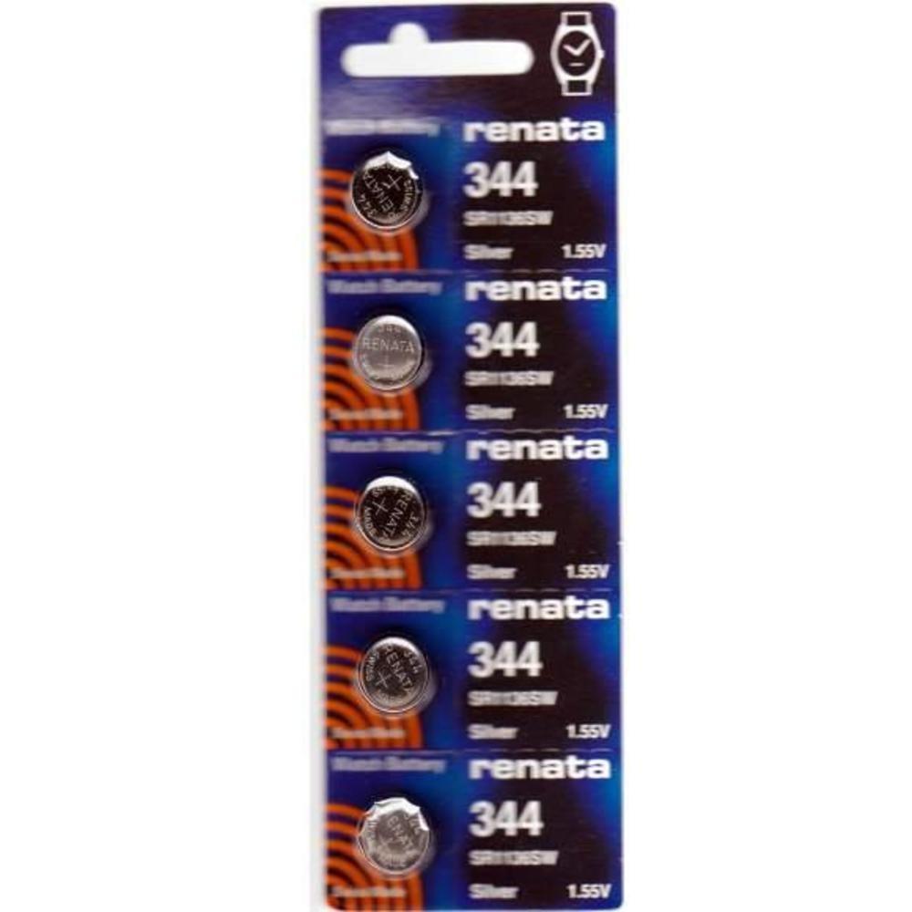Renata 344 Button Cell Watch Battery - 5 Pack | Long-lasting Power for ...