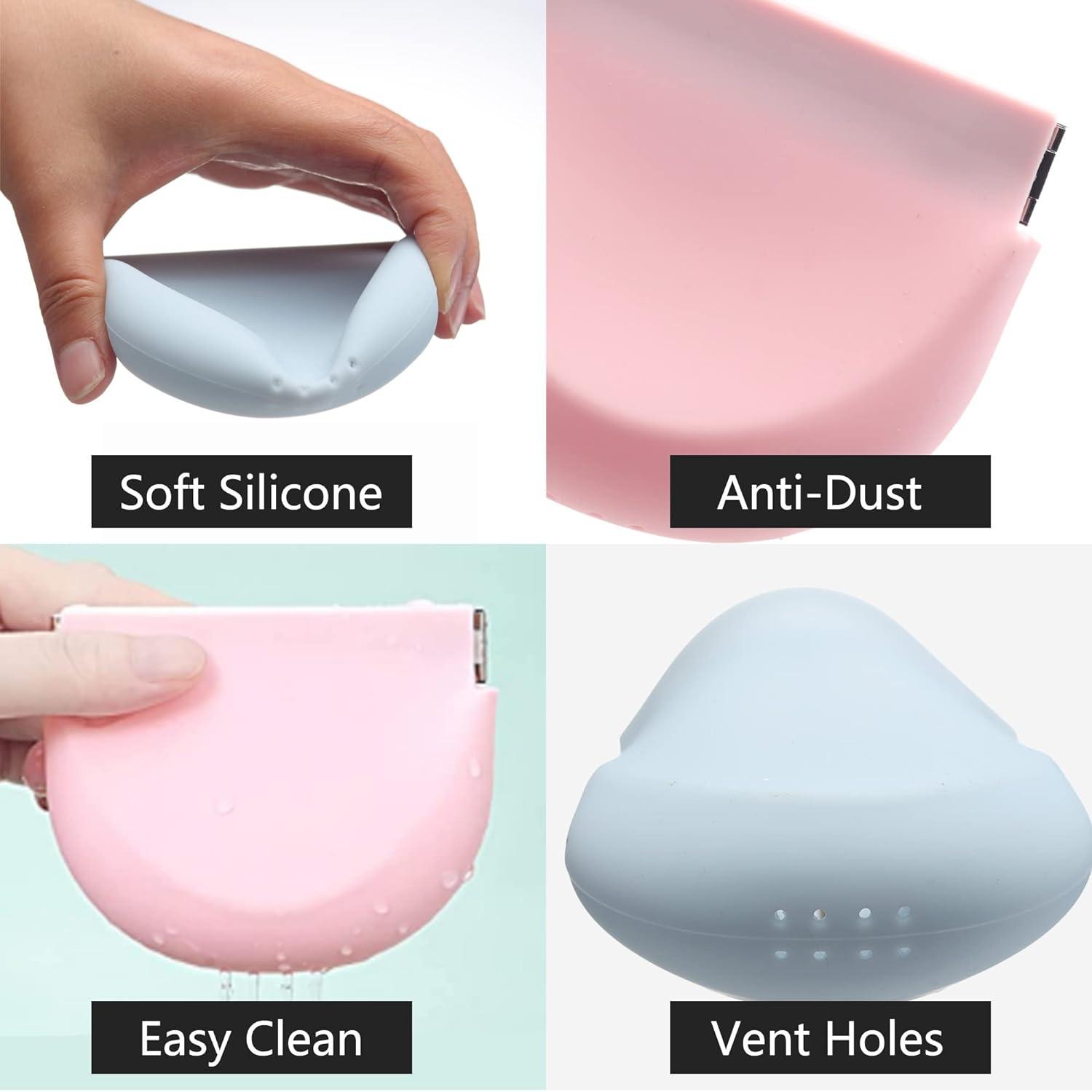 Soft Silicon Orthodontic Retainer Case | Magnetic Self-Closing, Vent ...