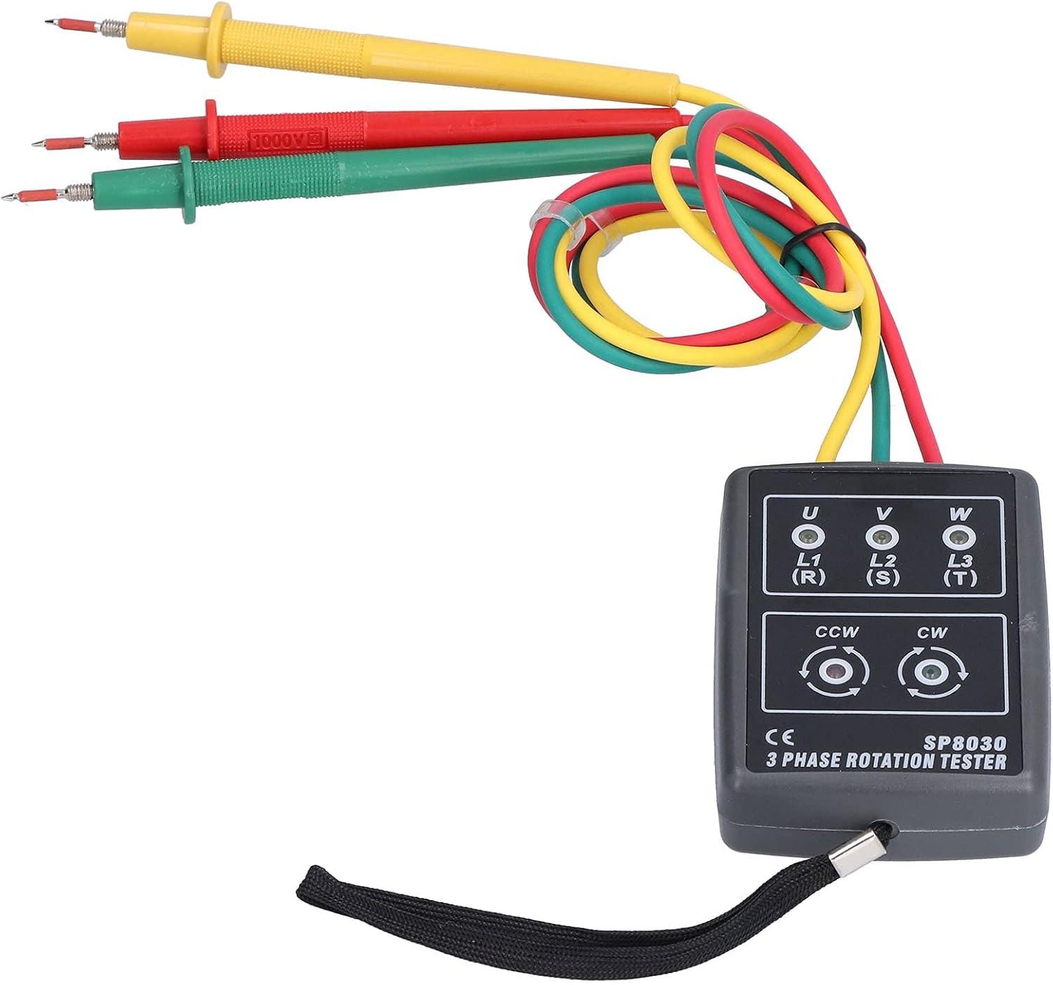 Phase Rotation Tester Handheld 3 Phase Rotation Meter for Circuit ...