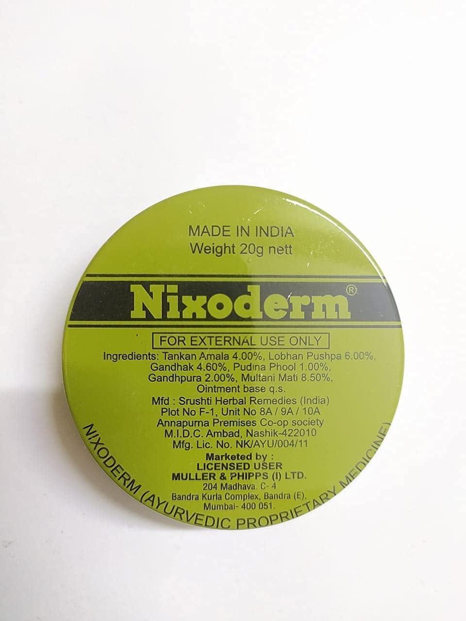 Nixoderm for Skin Problems Cream Ayurvedic Ointment Cream 20g (5)