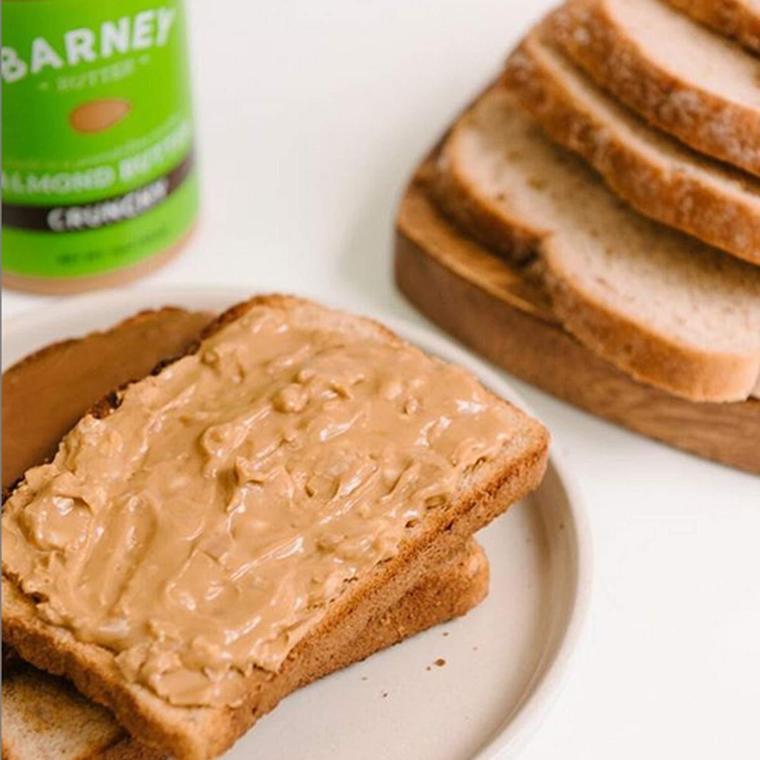 BARNEY Almond Butter, Crunchy, No Stir, Non-GMO, Skin-Free, Paleo ...