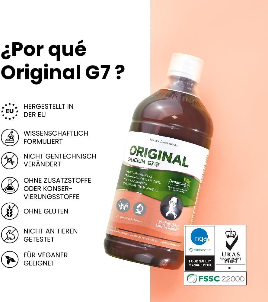 Buy G7 Original Vegan Liquid Silicon Supplements - Improved Formula for ...