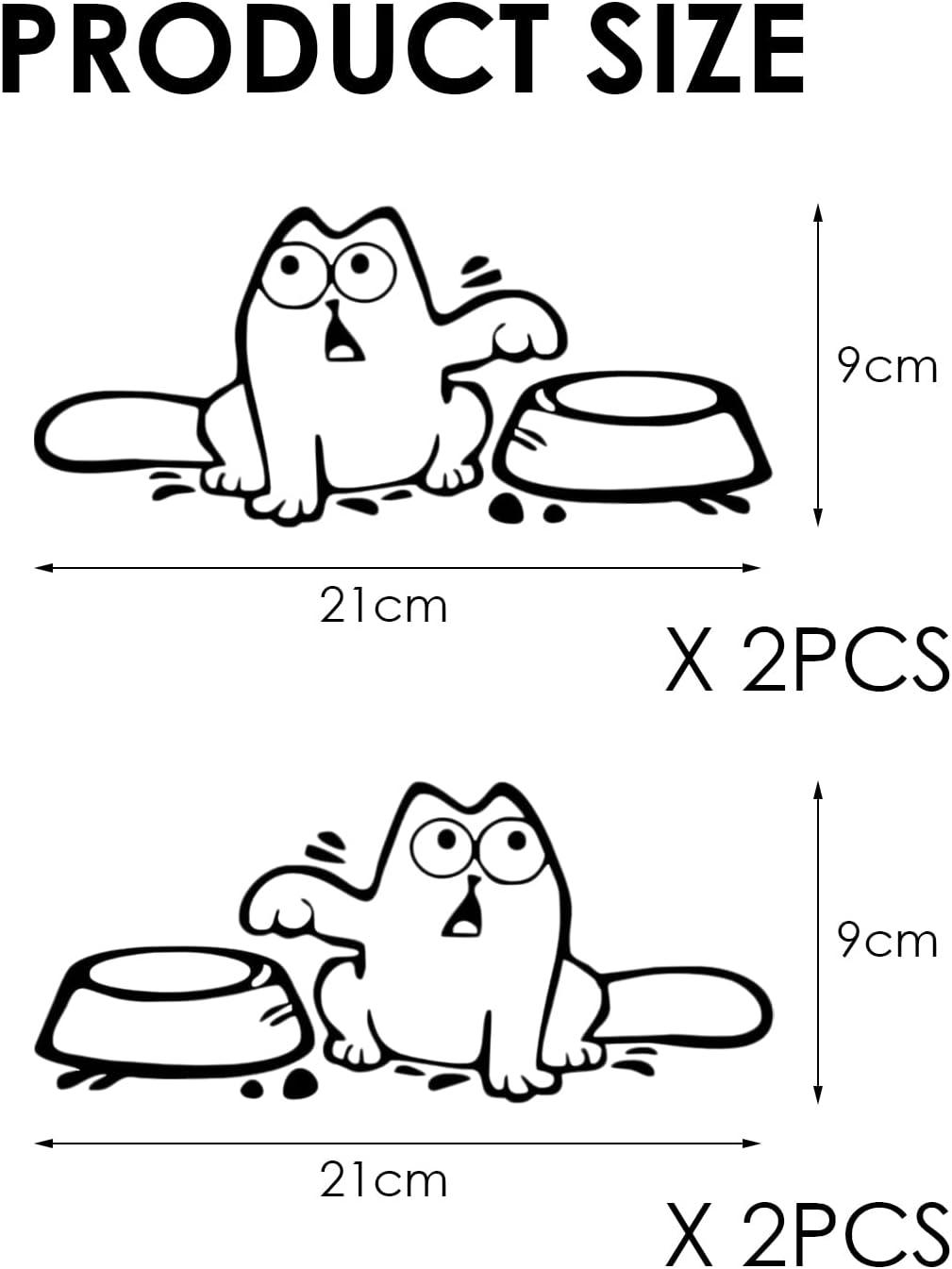 NyxSeat 4 Funny Cat Car Stickers - Unique Designs International ...