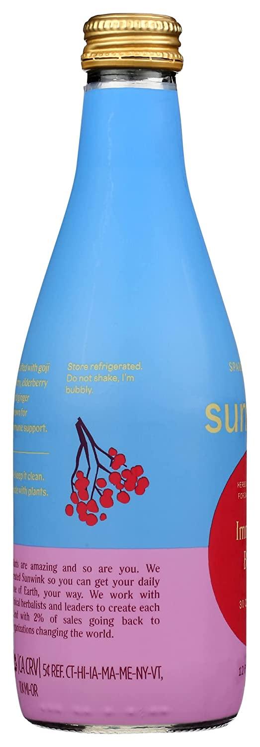 SUNWINK Organic Immunity Berry Sparkling Herbal Tonic - 12 FZ | Boost ...