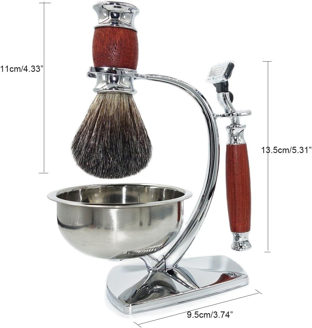 Kjyr Portable Men's Razor Brush Set - Fashionable Safety Razor with ...