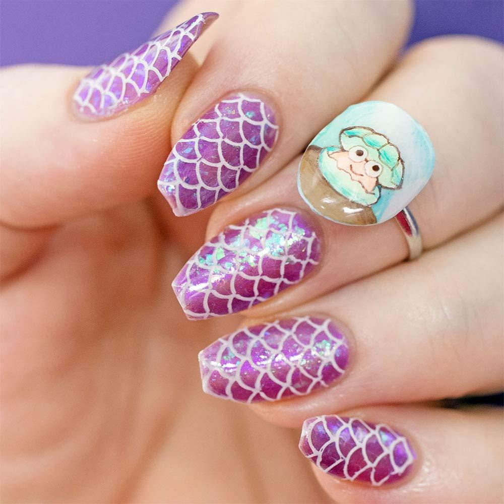 Fish Scale Nail Art
