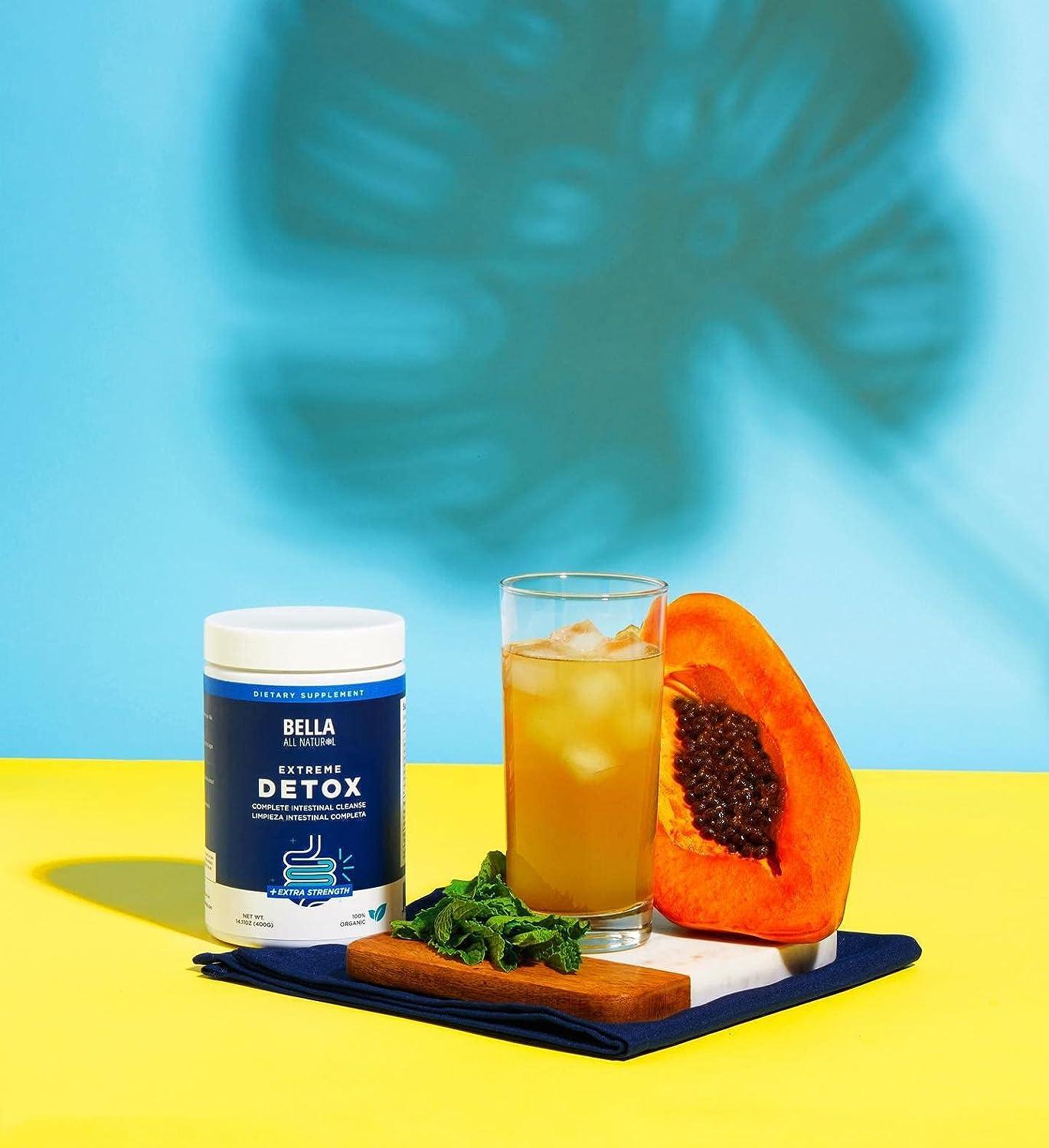 Bella All Natural Extreme Detox Powder - Unflavored | Organic Cleanse ...