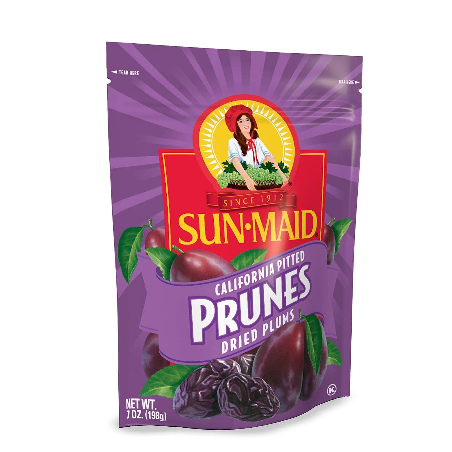 Sun-Maid California Pitted Prunes 7 oz - Premium Quality Dried Plums ...