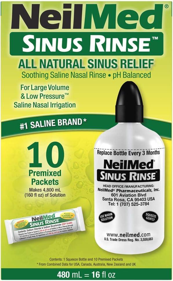 Sinus Rinse 16oz - Extra Large Bottle for Effective Nasal Relief | Buy ...