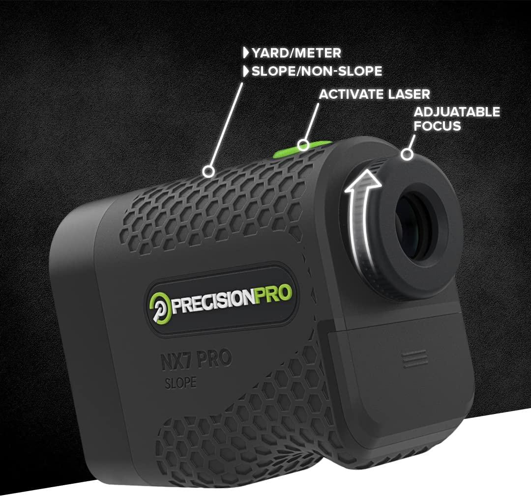 Precision Pro NX7 Golf Rangefinder with Slope, Laser Golf Range Finder ...