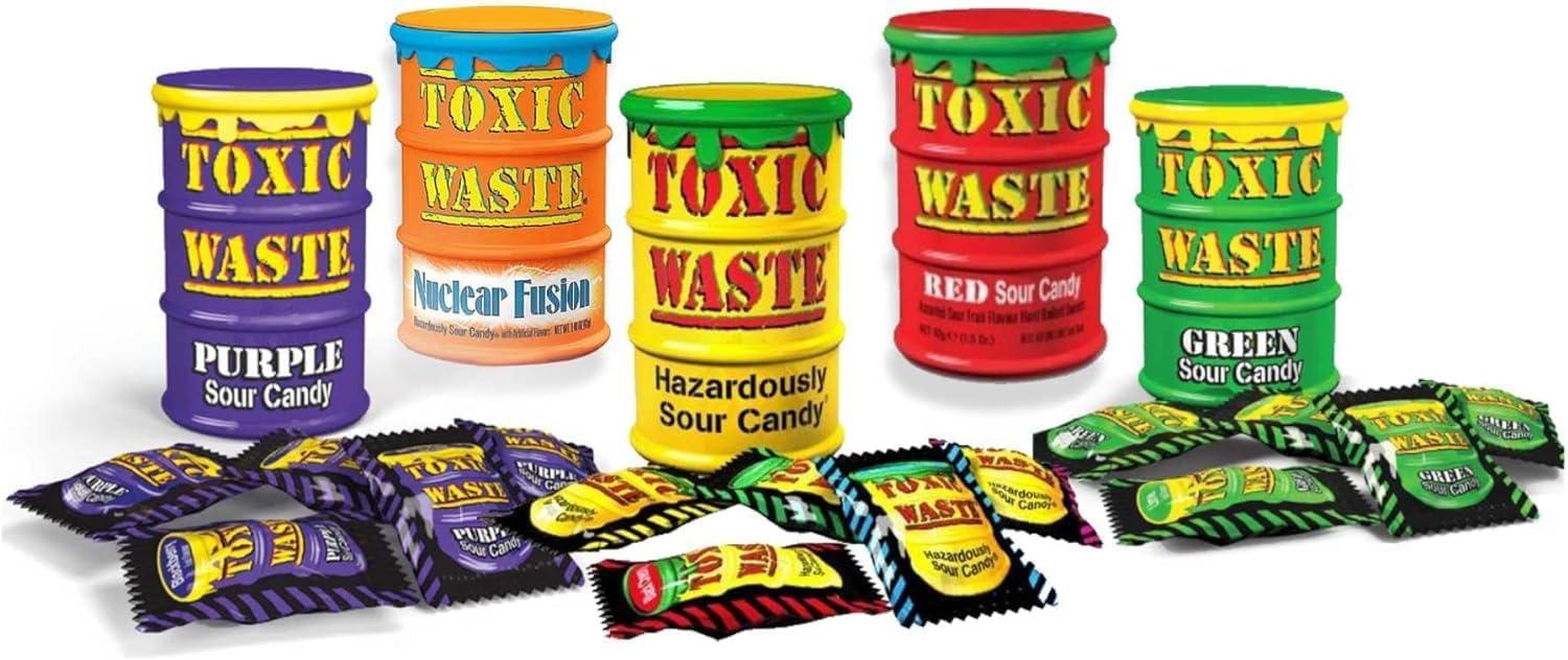 Toxic Waste Sour Candy Mix Tubs (5 pack) | Buy Now with Express ...