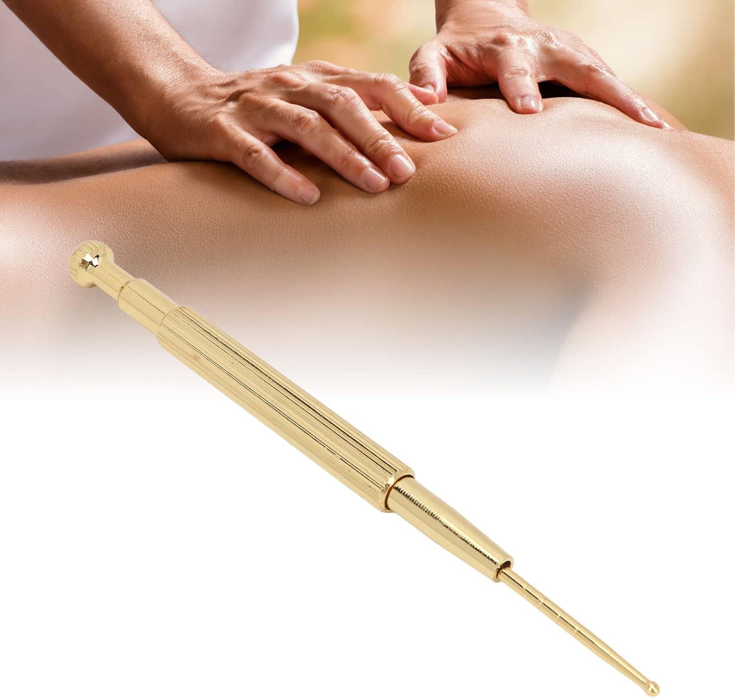 Facial Reflexology Massage Tool - Copper Spring Loaded Ear & Body Point ...