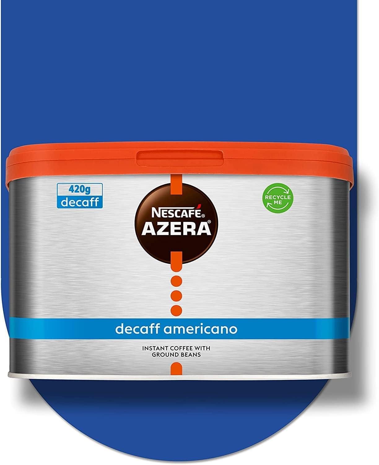 NESCAFE Azera Americano Instant Coffee Bundle: 500g Tin and 420g Decaf ...