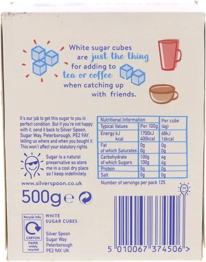 Silver Spoon White Sugar Cubes 500g - Premium Quality Sweetness for Your Beverages | Buy Now ...