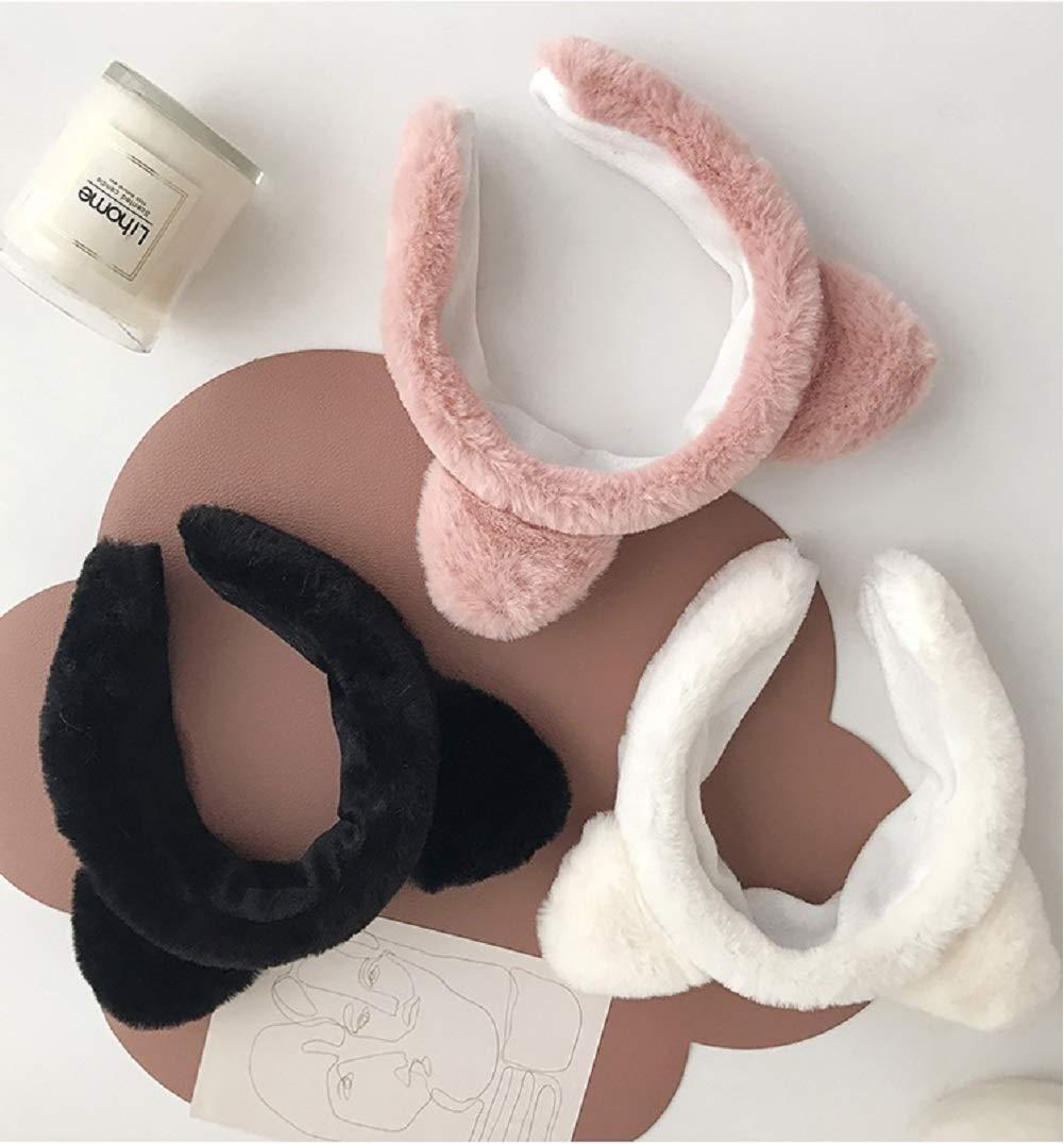 Cat Ears Plush Headband - Simple and Cute Wide-Brimmed Headband for ...