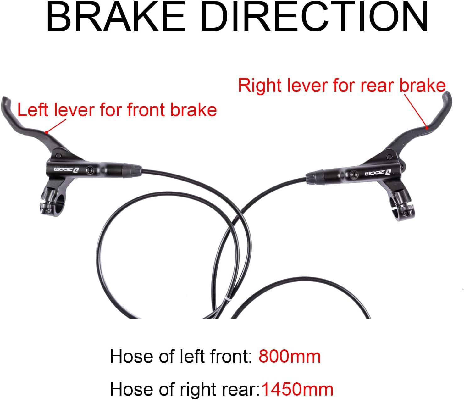 BUCKLOS MTB Hydraulic Disc Brakes Set | Front 800mm Rear 1450mm ...
