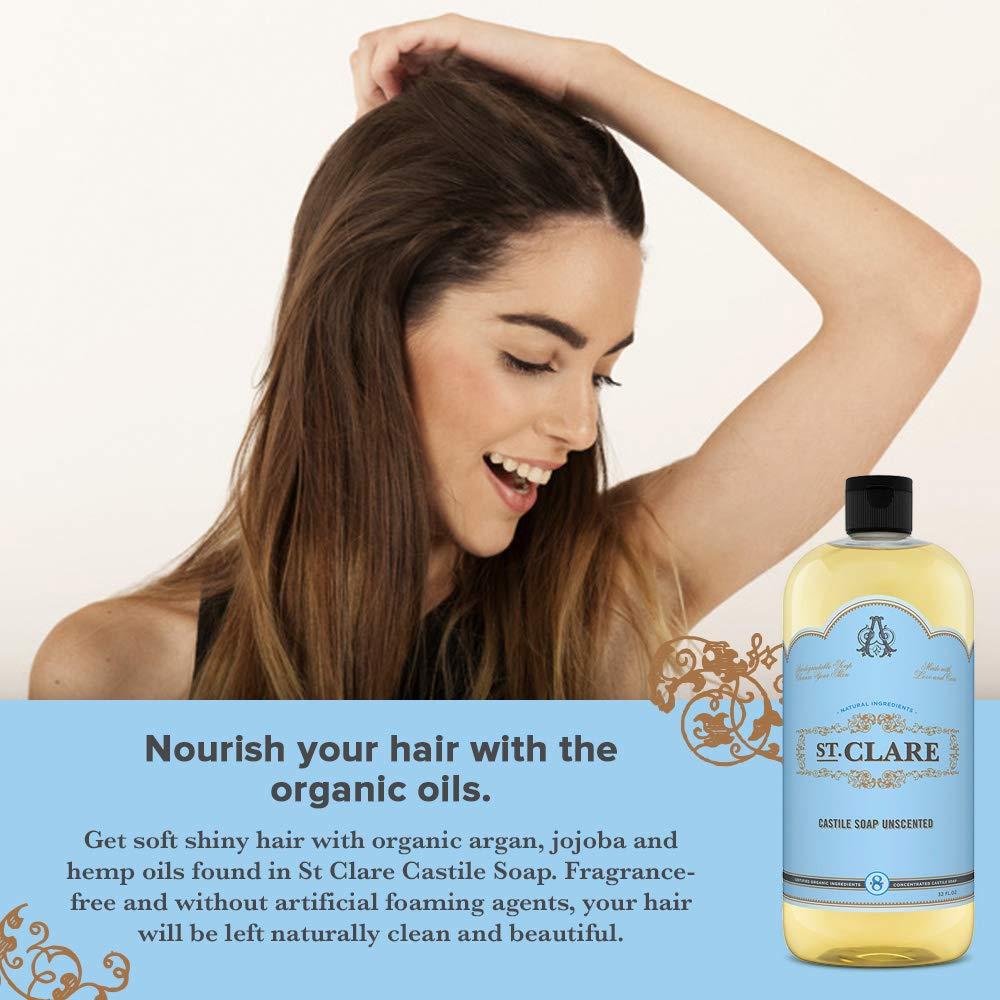 St. Clare Unscented Castile Soap 32 oz - Natural & Gentle Soap | Buy ...