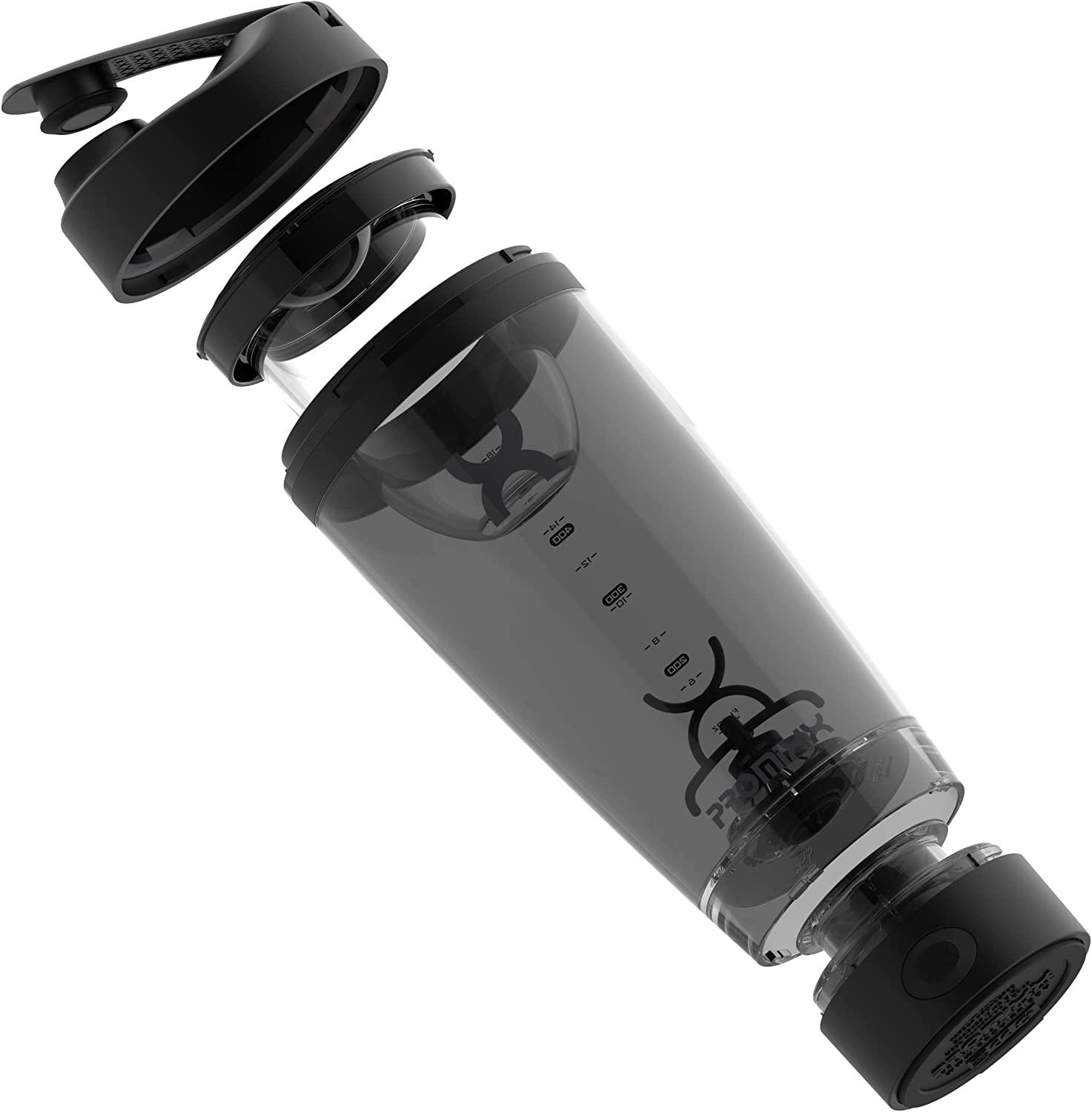 PROMiXX Charge Shaker Bottle - Vortex Mixer with Supplement Storage ...