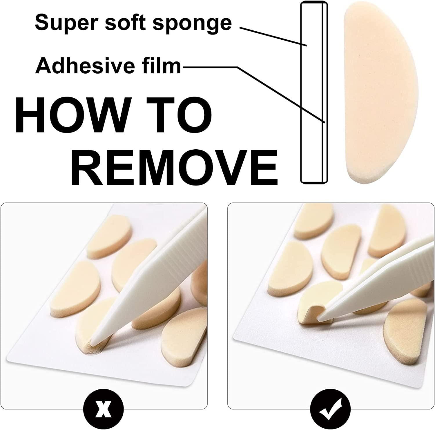 Dadop 48 Pairs of Glasses Nose Pads Eyeglass Nose Pads Soft Foam Self ...