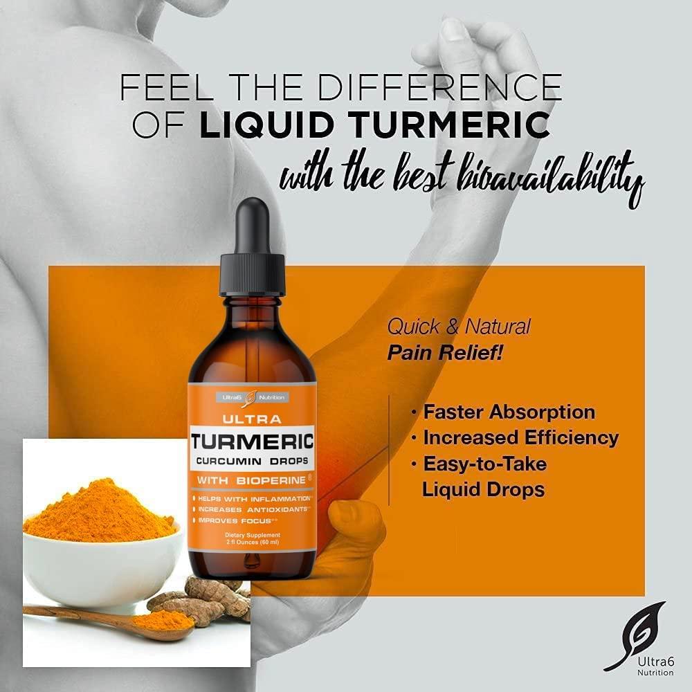 Liquid Turmeric Curcumin with Bioperine for Joint Support - Turmeric ...