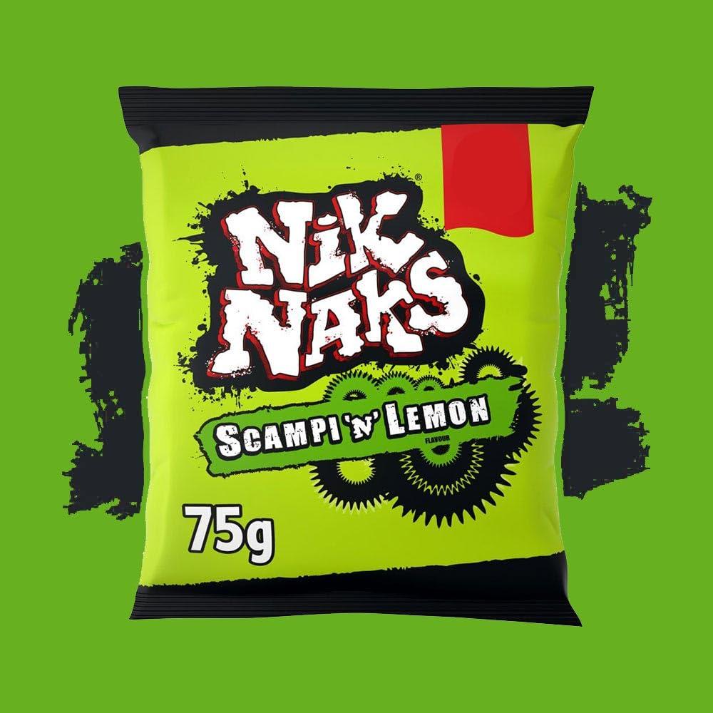 Nik Naks Scampii N Lemon Flavour Corn Snack 75g (40 Bags x 75g) | Buy ...