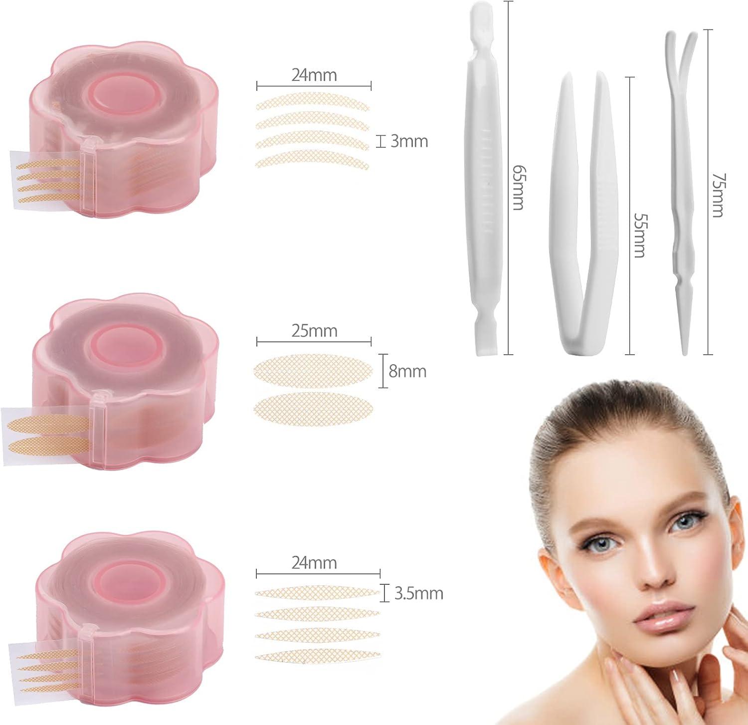 1800 Pieces Invisible Double Eyelid Tape - Waterproof Slide Tapes with ...