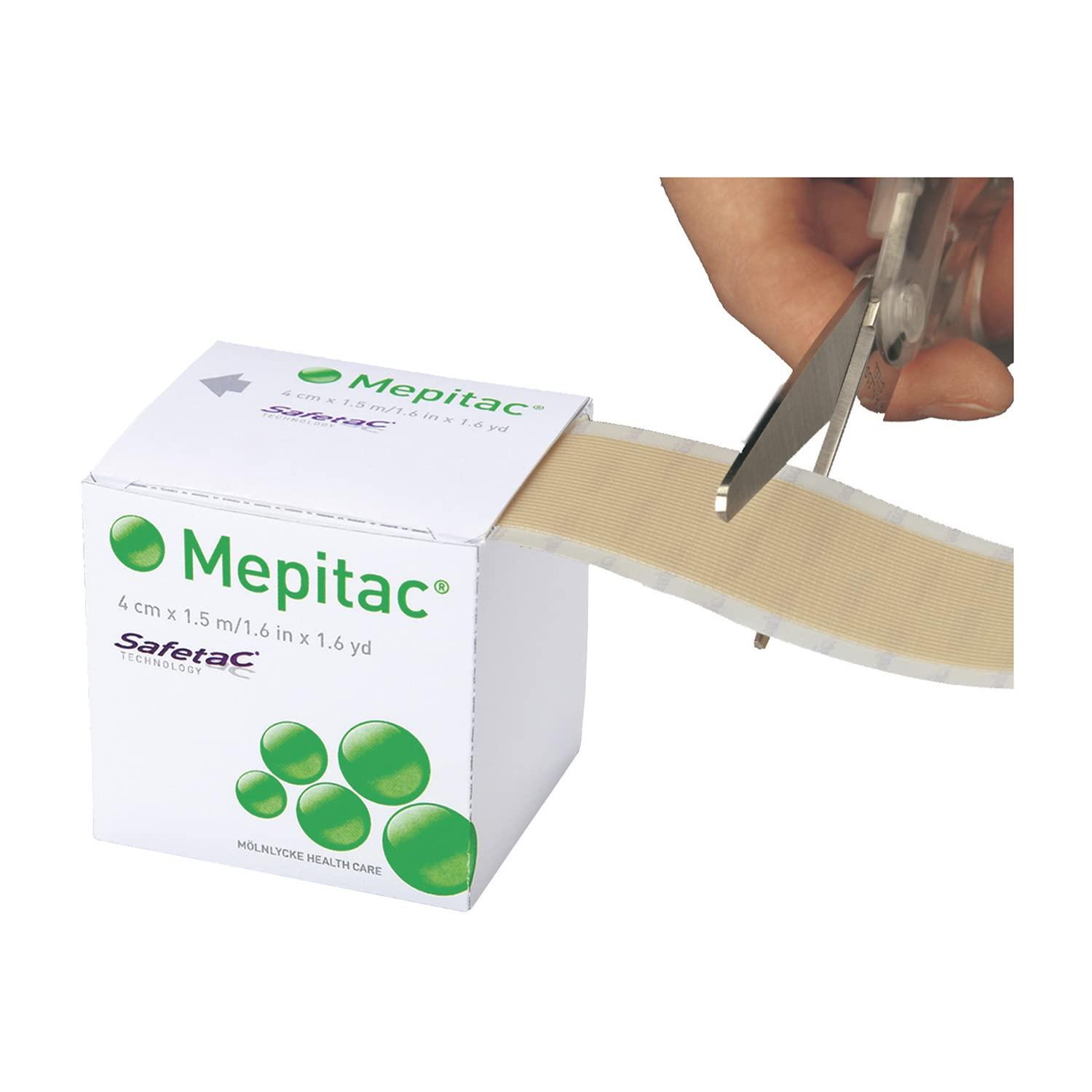 Mepitac 298400 Soft Silicone Tape - 1.5 x 59 Tan - Gentle and Secure ...