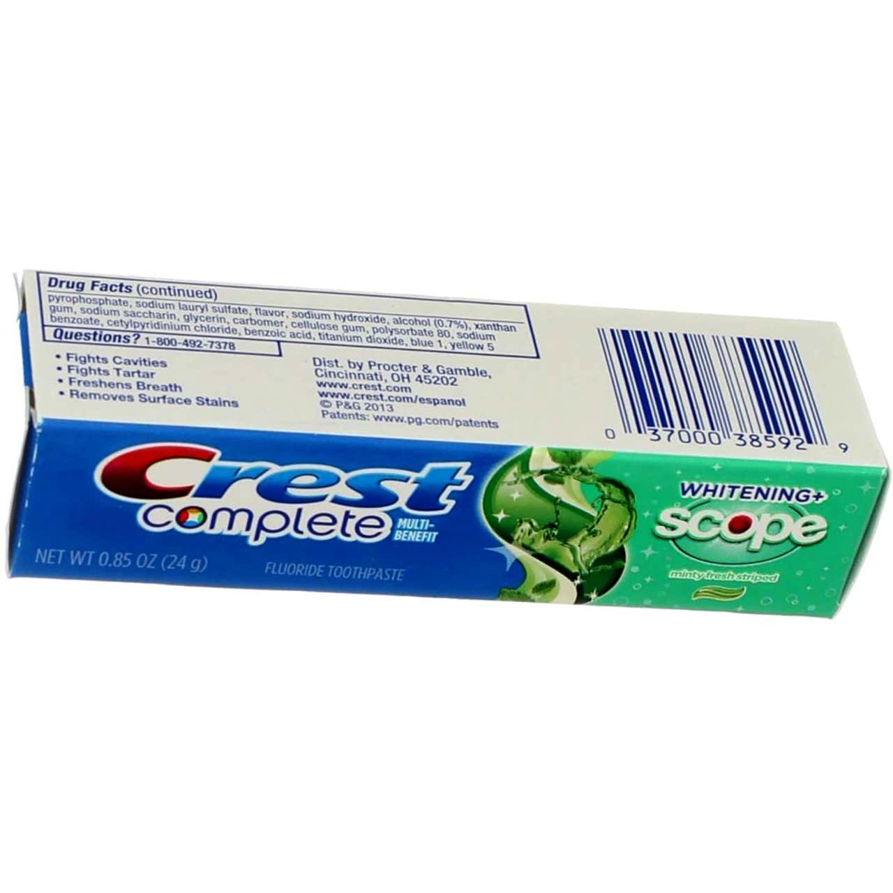 crest complete toothpaste with scope 2 pack