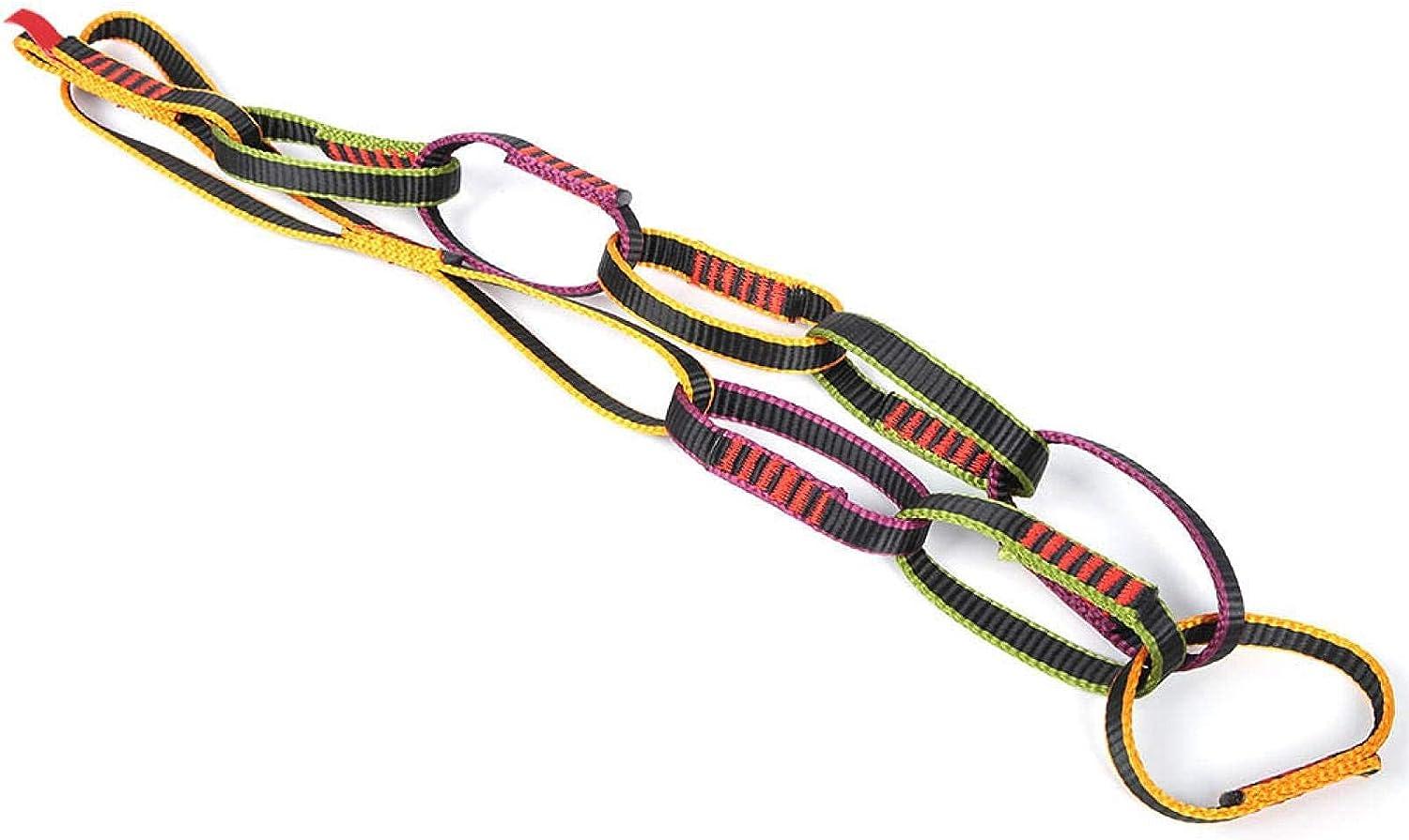 Wosune Outdoor Nylon Climbing Daisy Chain Rope - Downhill Forming Ring ...