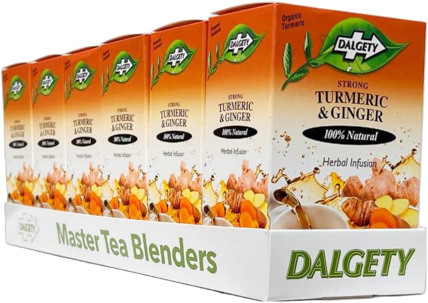 Dalgety Turmeric and Ginger Herbal Infusion 6x40g Cartons (6 Pack) 100% ...