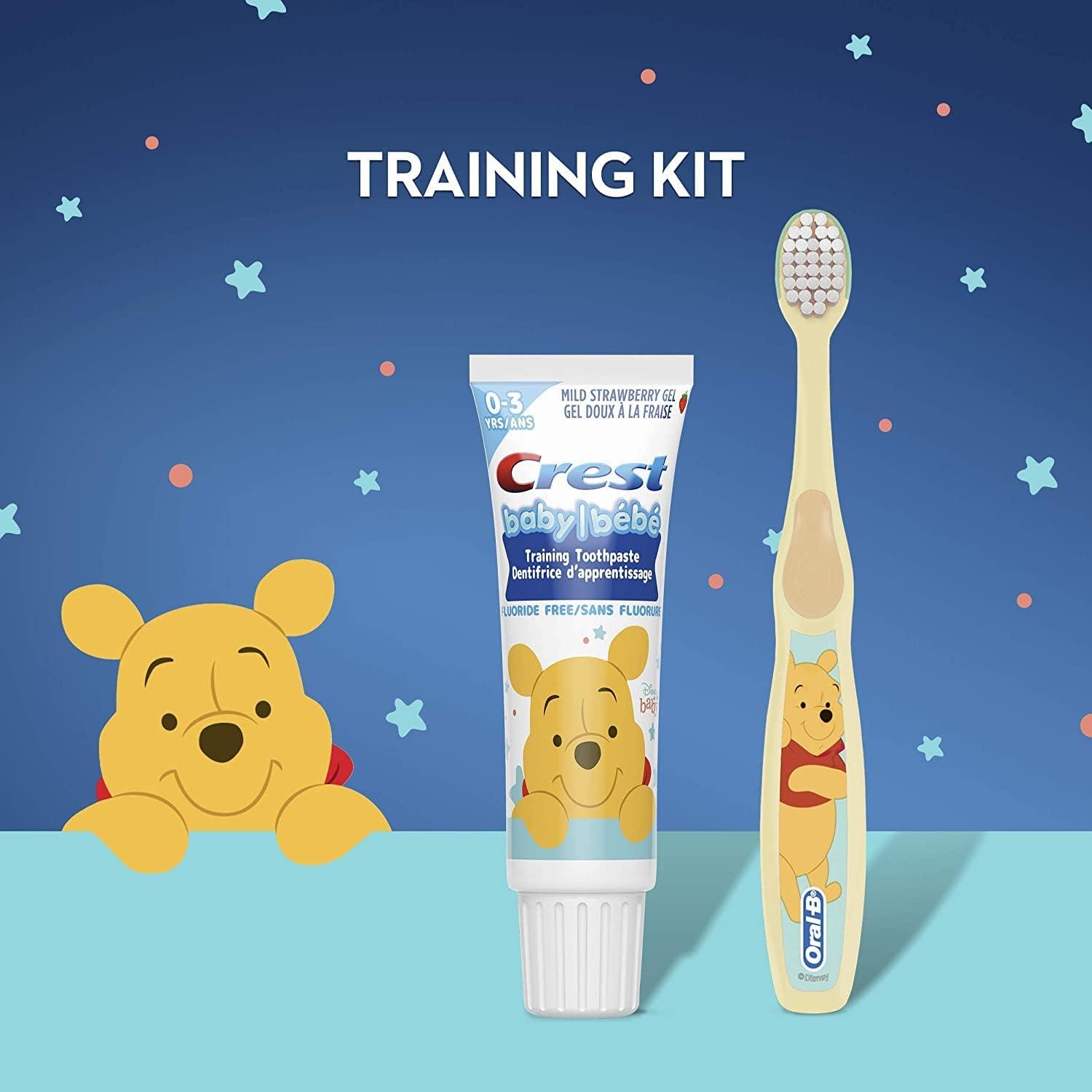 Oral-B Fluoride Free Training Toothpaste Kit for Kids and Toddlers ...