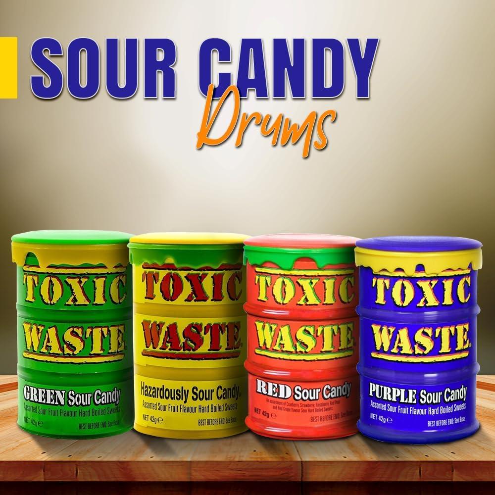 VR ANGLE Toxic Waste 4 Mix Sour Candy Drums - Ultra Sour Tiktok Trend ...