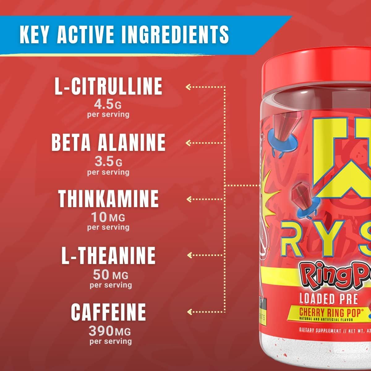 Ryse Core Series Loaded Pre-Pump Energy Supplement with L-Citrulline ...