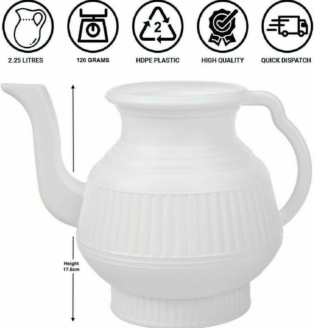 Lota | Bodna | Toilet Wash Jug | 2.25 litres - White | Buy Now with ...
