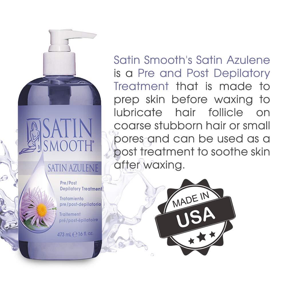 Satin Smooth Azulene Pre/Post Depilatory Treatment 16 oz - Soothing ...