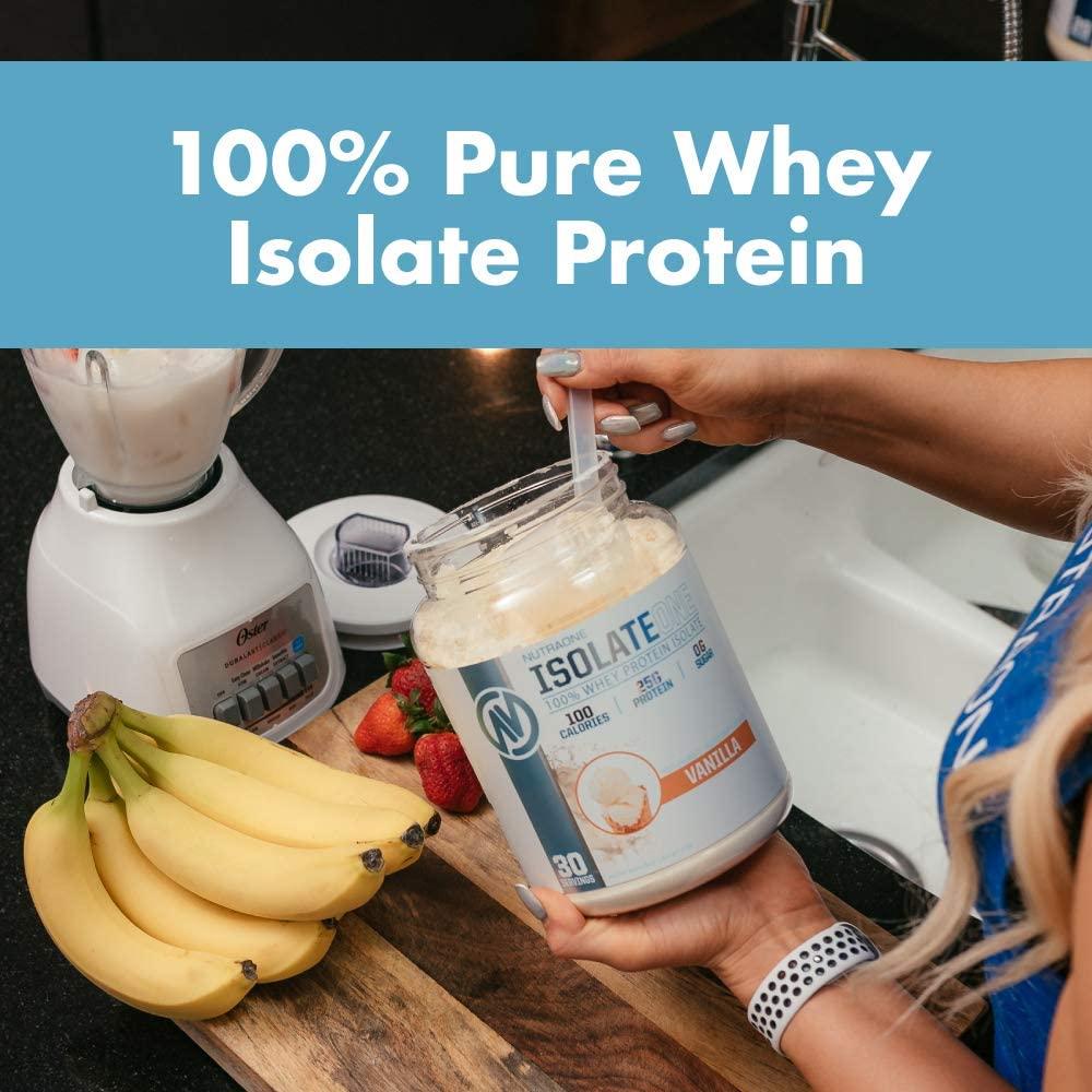 IsolateOne Whey Isolate Protein Powder by NutraOne â 100% Pure Whey ...