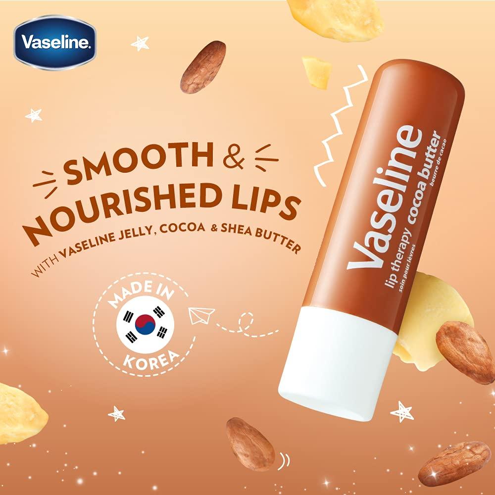 Vaseline Lip Therapy Stick Rosy Lips & Cocoa Butter Variety Pack - 4.8g (4 Pack) | Petroleum ...