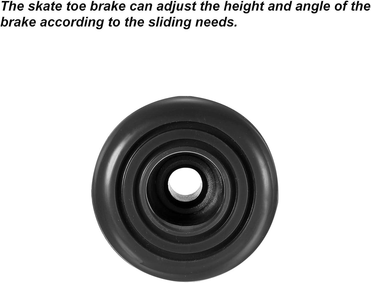 Patikil Roller Skate Toe Stops - Black Rubber Brake Stoppers with ...