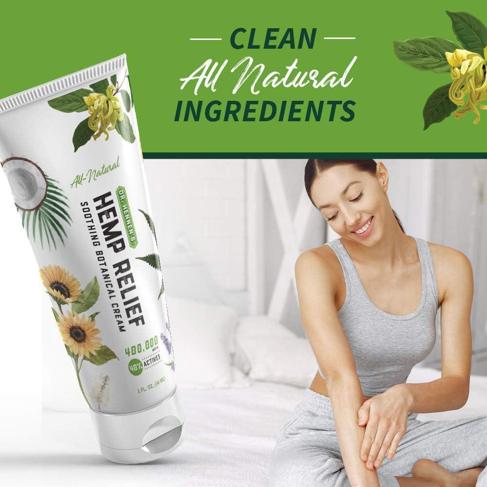 Dr. Hennen's Hemp Relief Cream Extra Strength for Muscles, Joints, and ...