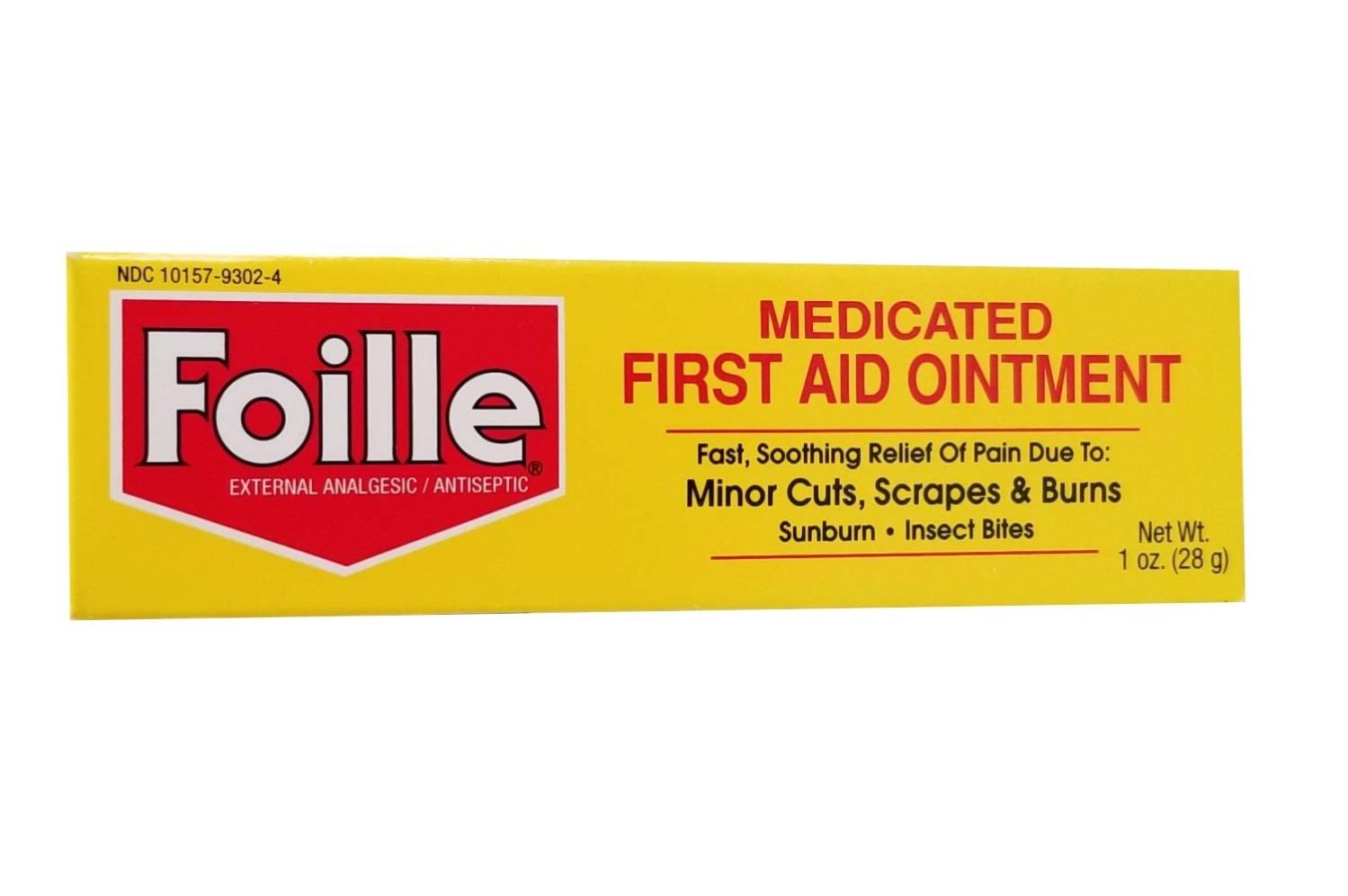 Foille Medicated First-Aid Ointment Tube 1 Ounce - Fast Relief for ...