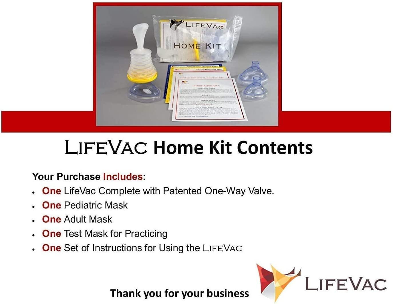 LifeVac Choking Rescue Device Home Kit for Adults and Children ...