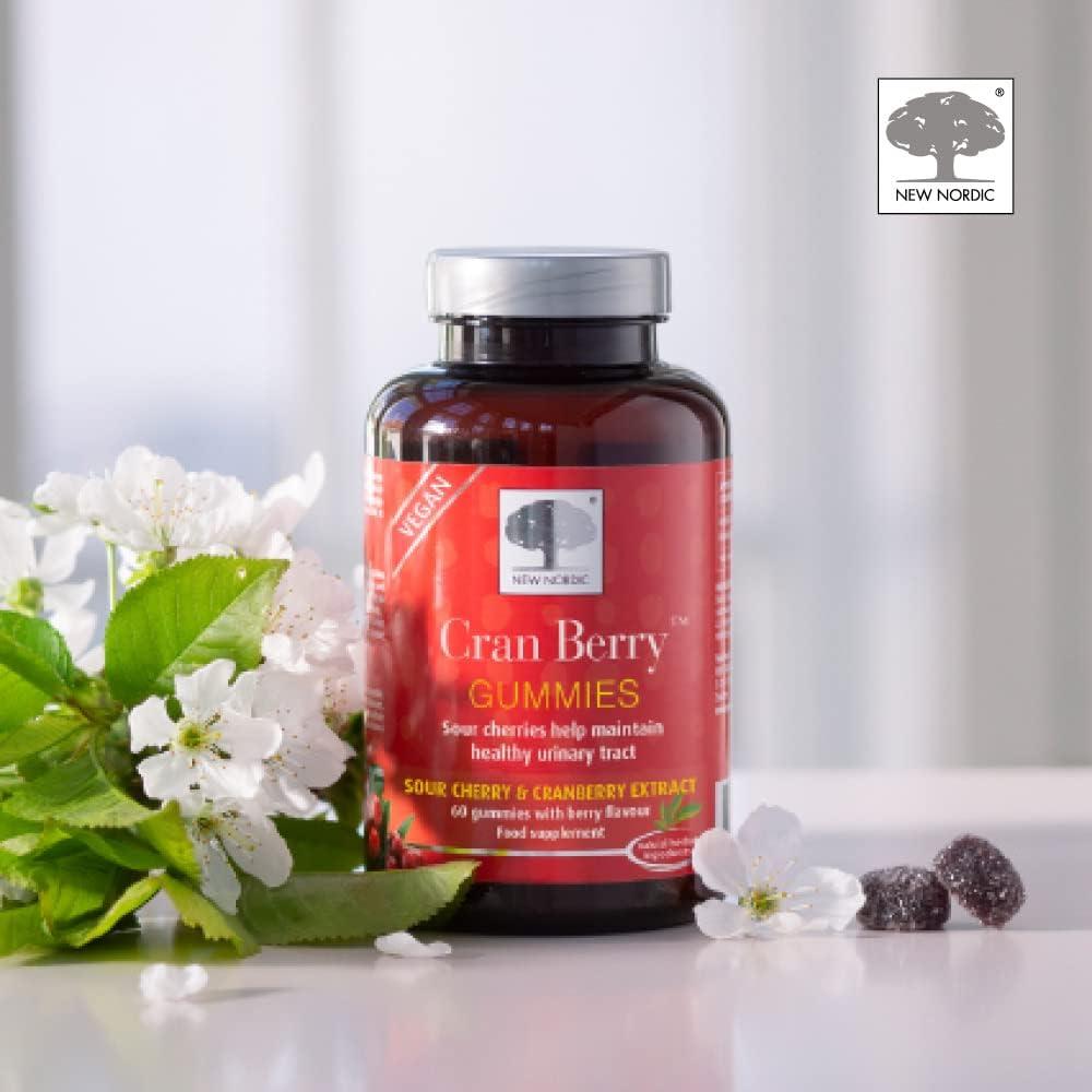 New Nordic Cran Berry Gummies - 60 Vegan Gummies for Urinary Tract ...