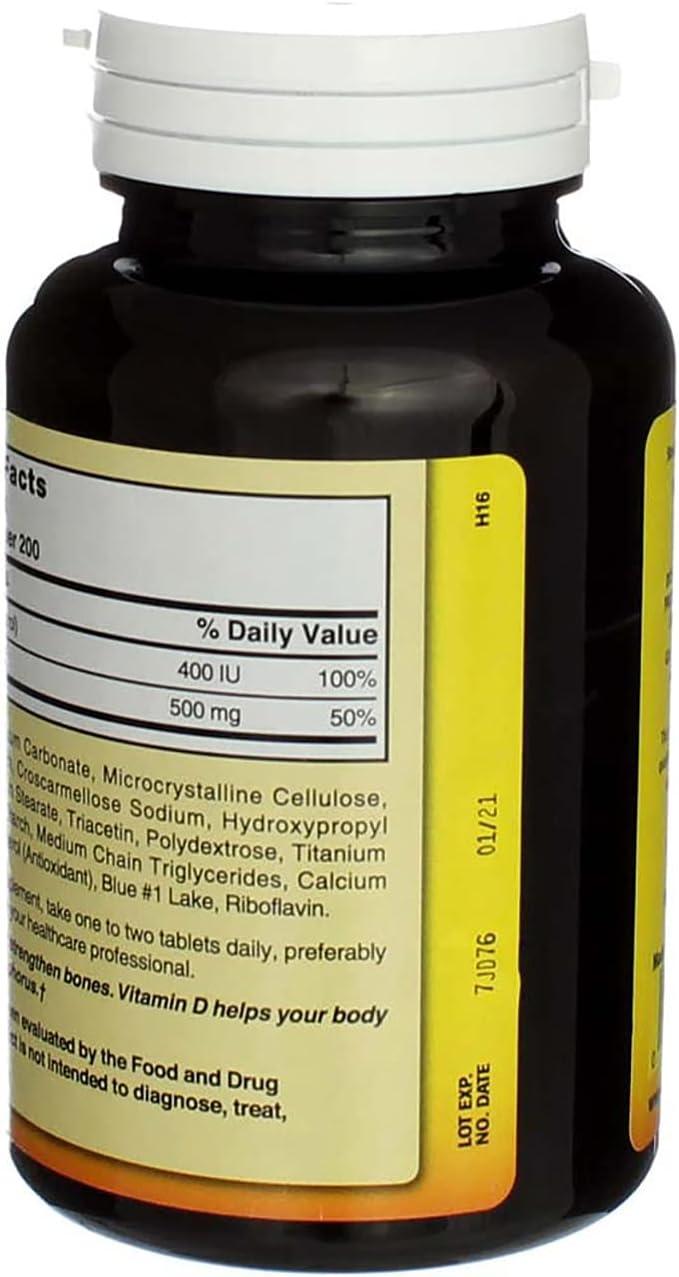 Nature's Blend Oyster Shell Calcium with D3 200 Tabs - Bone Health ...