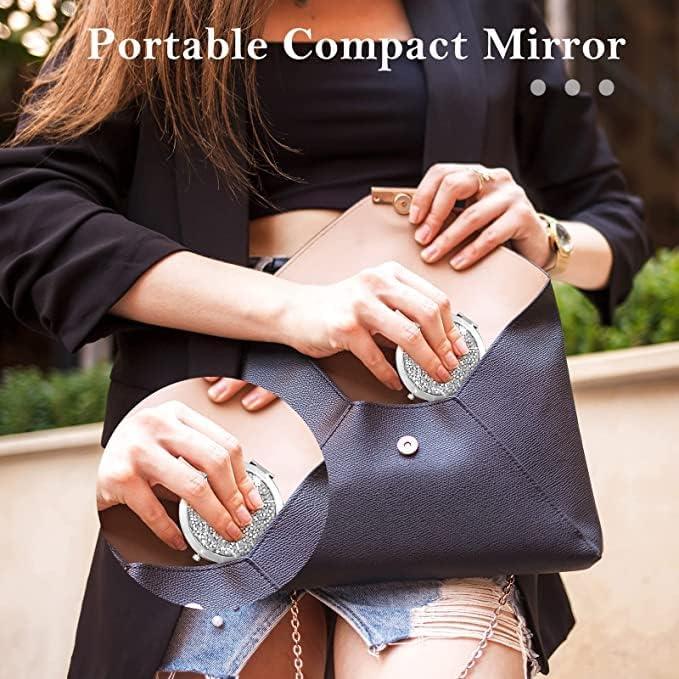 Mpowtech 5 Pack Magnifying Compact Mirror - Double Sided 2x 1x ...