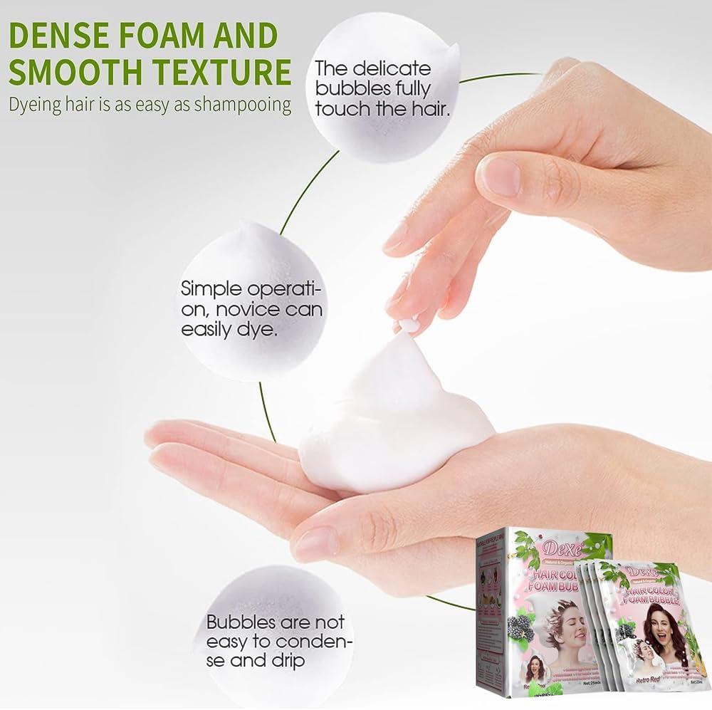 Retro Red Instant Shampoo Hair Color Shampoo for Men and Women - Lasts ...