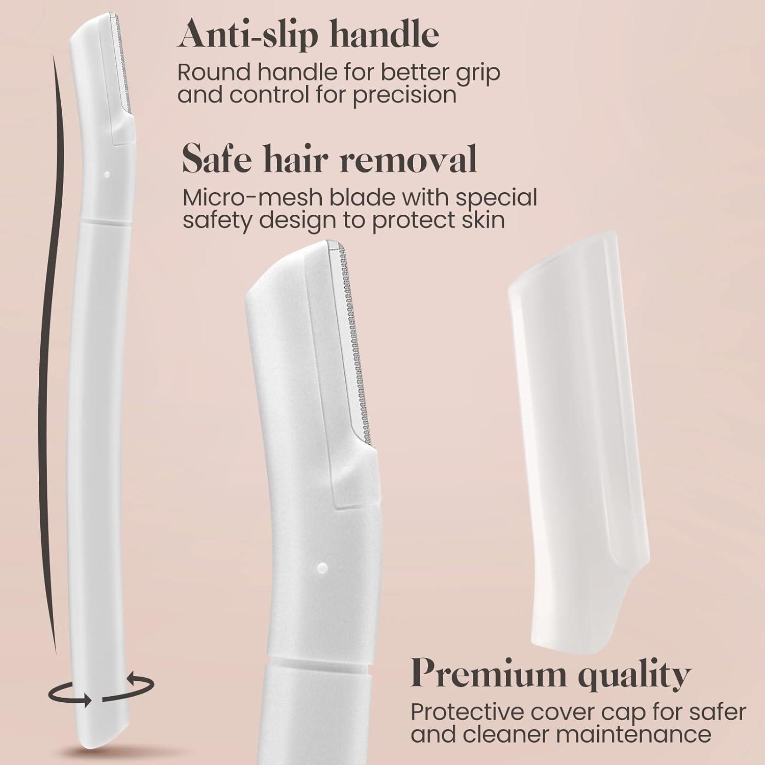 Sunuly Eyebrow Razor for Women (8 Count) - Facial Hair & Peach Fuzz ...